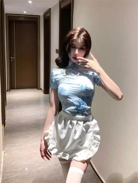 蜜链新中式国风改良旗袍中华小厨娘软妹甜美系旗袍新款连衣裙套装 阿里巴巴