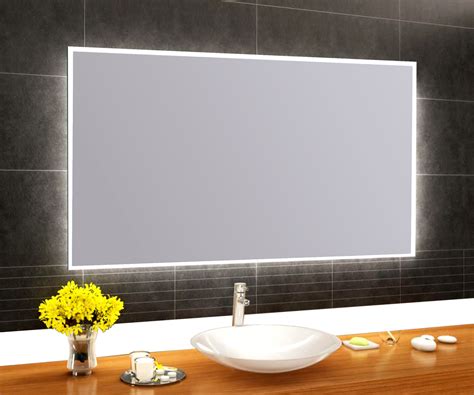 Espejo De Baño Con Luz Led Ambiente Nemesis Con Antivaho 60x80cm