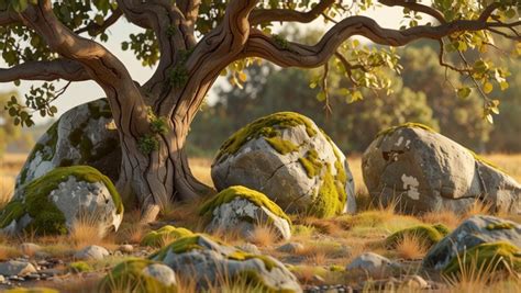 Free Ancient Oak Serenity Image Landscape Tree Nature Download At