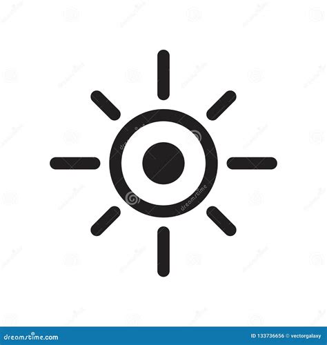 Brightness Icon Vector Sign And Symbol Isolated On White Background