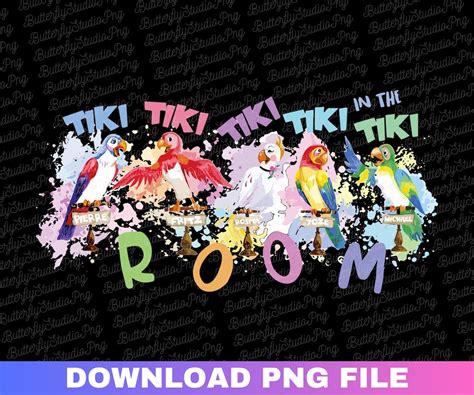 Tiki Birds Svg Easy Cut File For Cricut Layered By Colour Png Colour