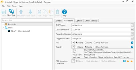 nested packages conditions pdq deploy and inventory help center