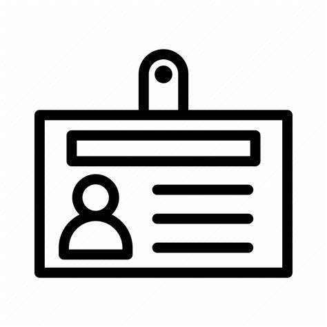 Visitor Card Identity Pass Tag Access Icon Download On Iconfinder