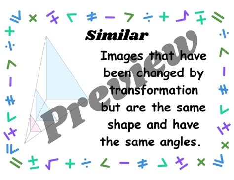 8th Grade Transformations And Angles By Miss Pancakes Tpt