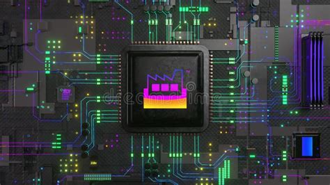 Microprocessor Chip Connecting With Motherboard Stock Video Video Of