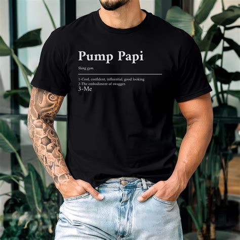 Pump Papi Shirt Men Workout T Shirt Muscle Shirt Weightlifting Shirt