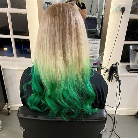 Green Hair Highlights