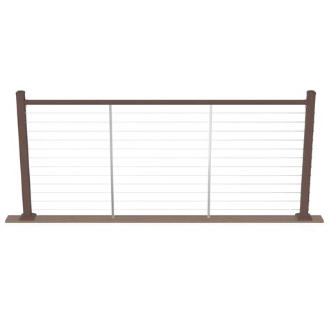 Deckorators Contemporary Cable 8 Ft X 42 In Weathered Brown Aluminum