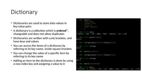 Introduction To Python Basics For Psse Integration Ppt