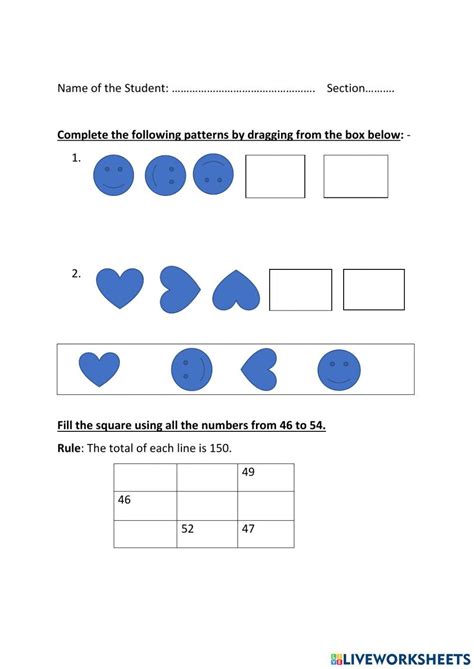 Free Pattern Worksheet For 5th Download Free Pattern Worksheet For 5th