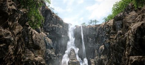 Jurassic Park Waterfall Scene