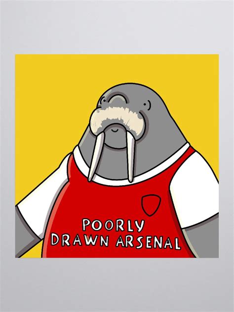 Poorly Drawn Sticker Poorly Drawn Arsenal