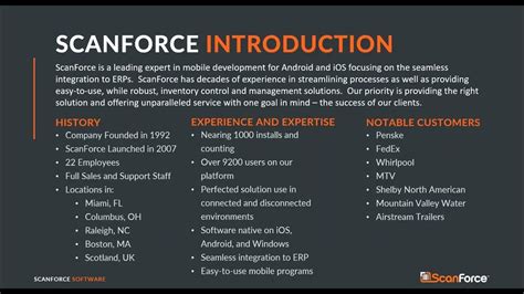Scanforce Enhancements For Sage 100 Youtube