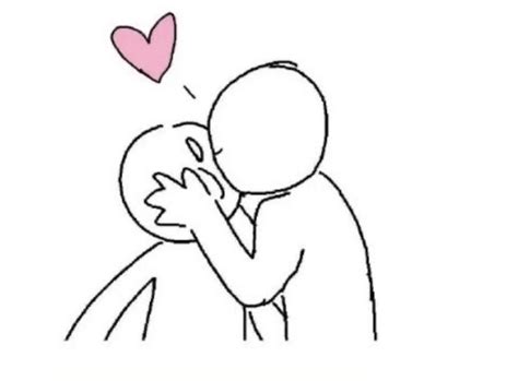 Kissing Meme Drawing