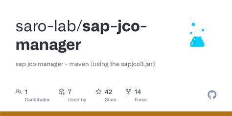 github saro lab sap jco manager sap jco manager using the sapjco3 jar