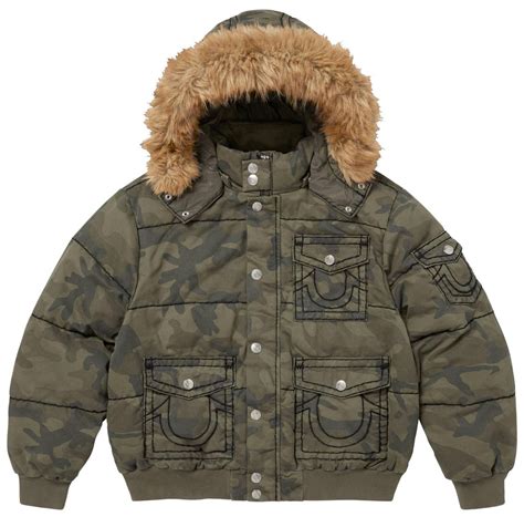 Buy Supreme X True Religion Puffer Jacket Olive Camo Fw25j64 Olive