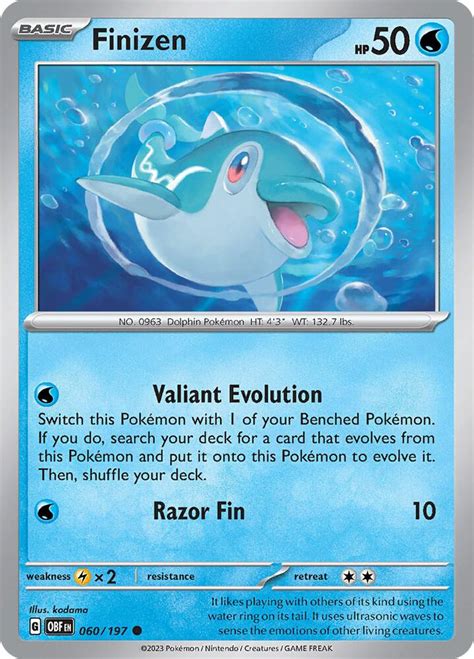 Finizen 60197 Sv03 Obsidian Flames Pokemon