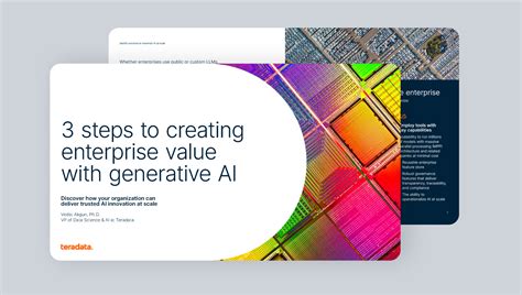 3 steps to creating enterprise value with generative ai