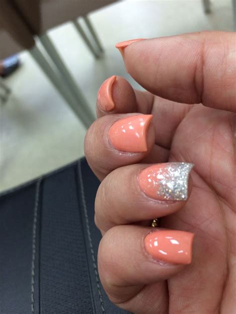 Salmon Color Nails Nails Salmon Nails Nail Colors