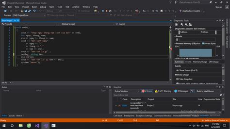 Lỗi trong visual studio programming Dạy Nhau Học