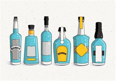 Bourbon Bottle Vector 265518 Vector Art At Vecteezy