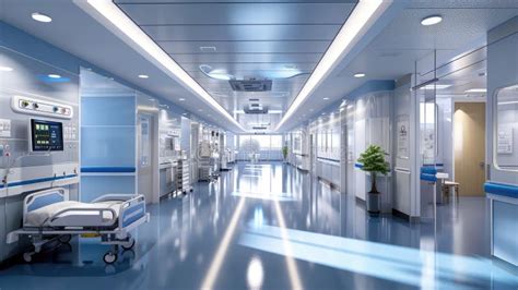 State Of The Art Hospital With Modern Facilities Stock Illustration