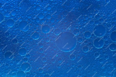 Premium Photo Beautiful Abstraction Blue Water Bubbles Background