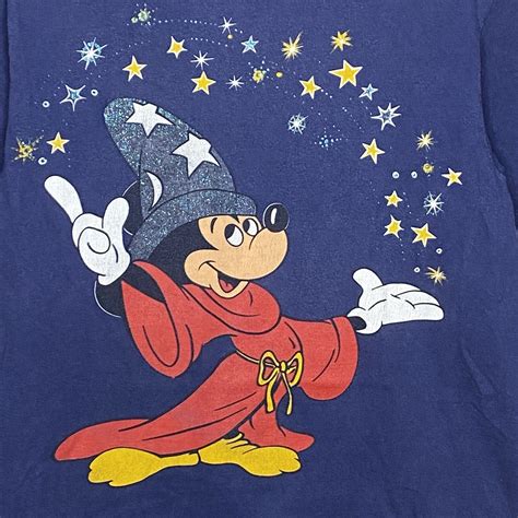 Vintage 80s Disney Wizard Mickey Mouse Mens Medium Gem