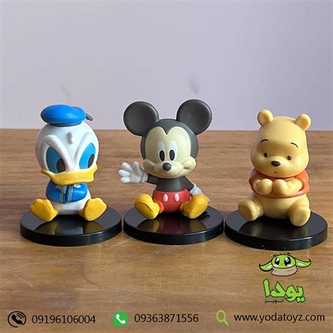 قیمت و خرید فیگور 3 عددی شخصیت های دیزنی پو میکی موس دانل داک یوداتویز