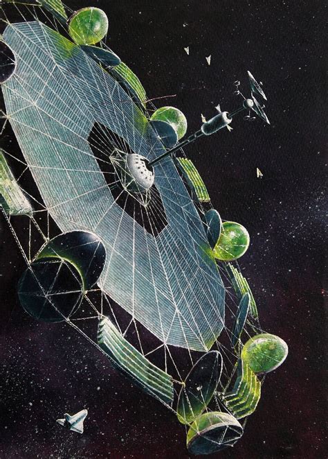 First Stage Of Space Settlement Soviet Space Art By Andrei Sokolov