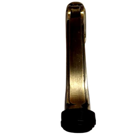 Silver Polished Brass Door Stopper Hook Style Size 4inch Length At
