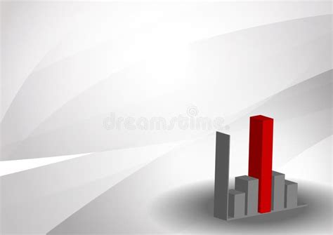 Bar Chart On Abstract Gray Background Stock Vector Illustration Of Creative Maximum