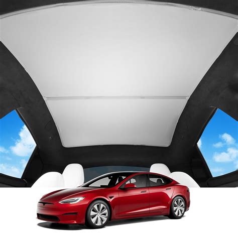 Basenor 2022 2025 Tesla Model S Model S Plaid Glass Roof Sunshade Uv