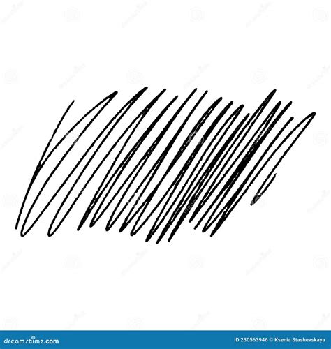 Scribble Black Background Text Highlighter Vector Illustration Stock