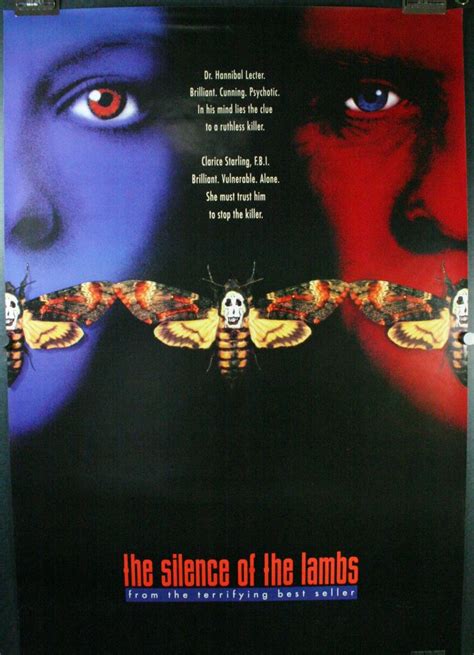 Silence Of The Lambs Original Horror Teaser Style C Movie Poster For