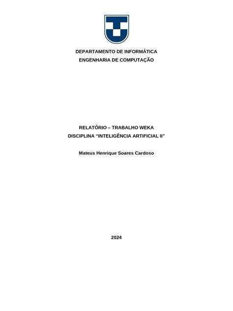 Relatório Ia Classification Type Breast Cancer Pdf Theoretical Computer Science Applied