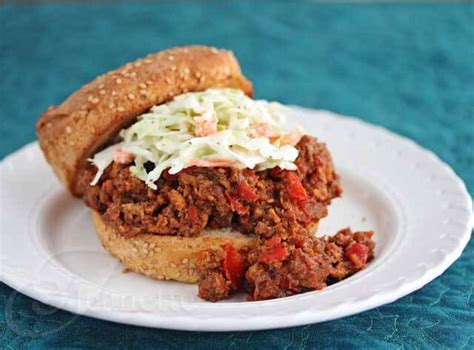 Healthy Turkey Mushroom Sloppy Joes And Greek Yogurt Coleslaw Recipe