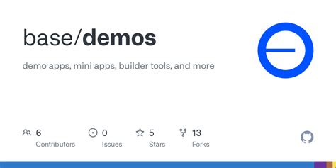 Github Basedemos Demo Apps Mini Apps Builder Tools And More