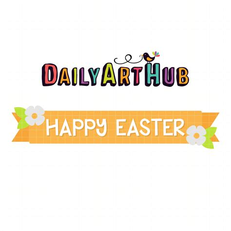 Easter Banner Clip Art 5894051 Clipart Library