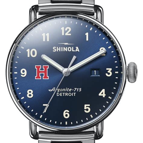 Harvard Shinola Watch The Canfield 43 Mm Blue Dial Mlahart And Co