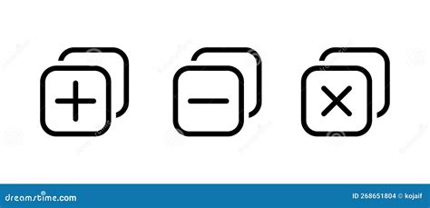 Copy Duplicate Vector Icon Set Add New Layer Symbol Open New Window Sign