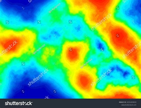 Heat Map Abstract Infrared Thermographic Background Stock Vector Royalty Free 2231203033