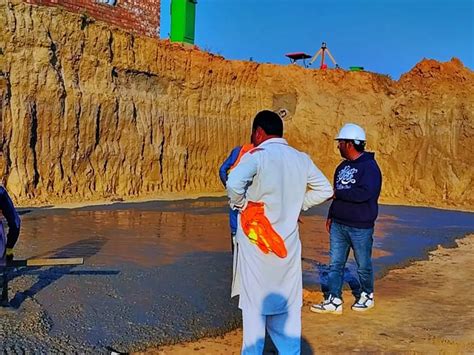 High Quality Pcc Footing At Construction Site Lahore 2024