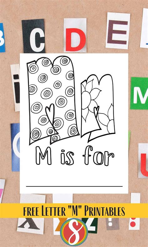 10 Free M Coloring Pages — Stevie Doodles