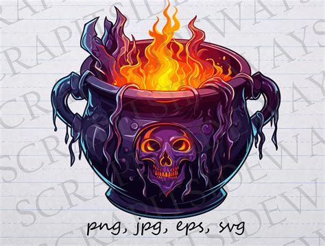 Witches Cauldron Clipart Clip Art Vector Graphic Svg Png  Eps