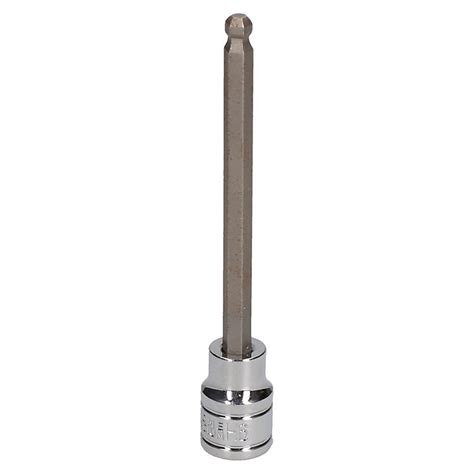 6mm 38 Drive Long Ball Ended Hex Allen Key Socket Bit 85mm Deep Reach