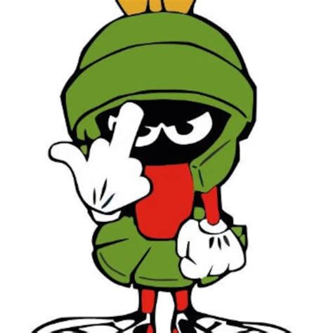 Marvin The Martian Middle Finger Svg Etsy México