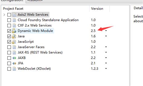 导入的java web项目 在project facts 勾选dynamic web module 报错 不能选中 margo 博客园