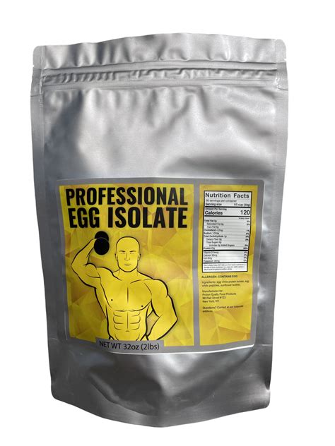 Professional Egg White Protein Isolate 2 Lbs 30 Servings Per Bag