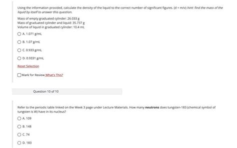 Solved Refer To The Periodic Table Linked On The Week 3 Page